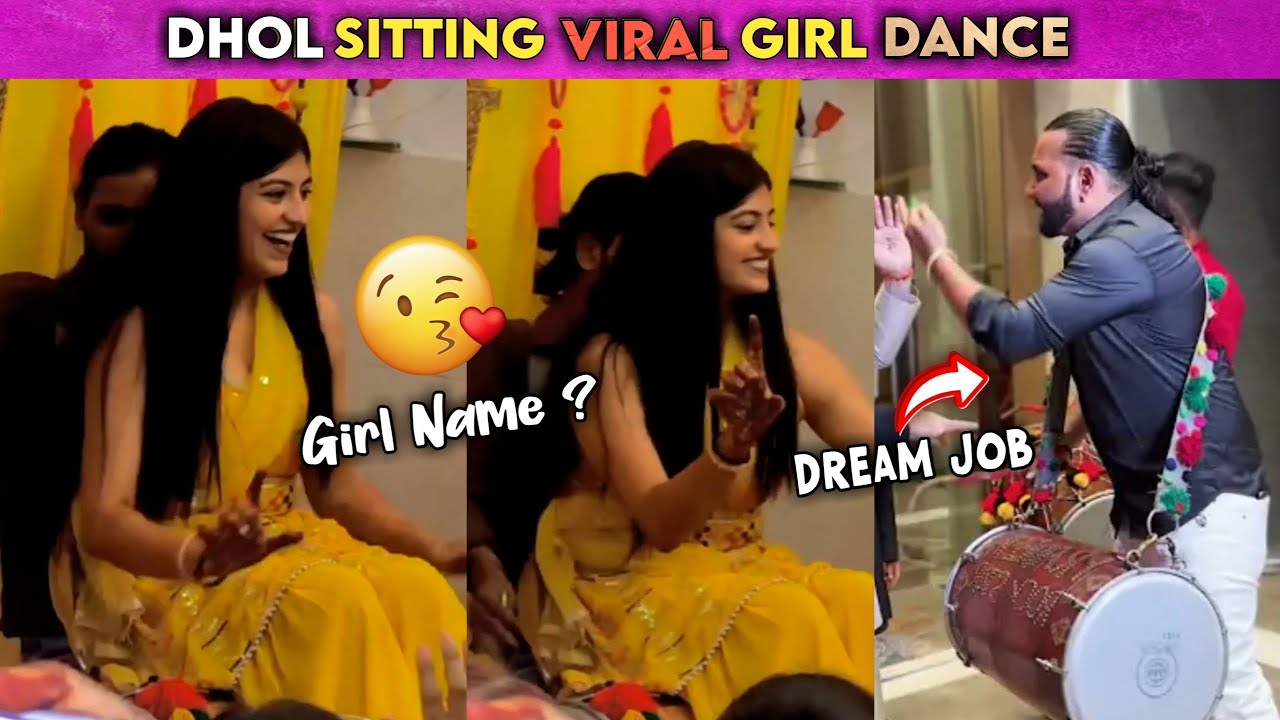 Dhol Sitting Viral girl dance | Girl Dance Sitting On dhol | Wedding ...