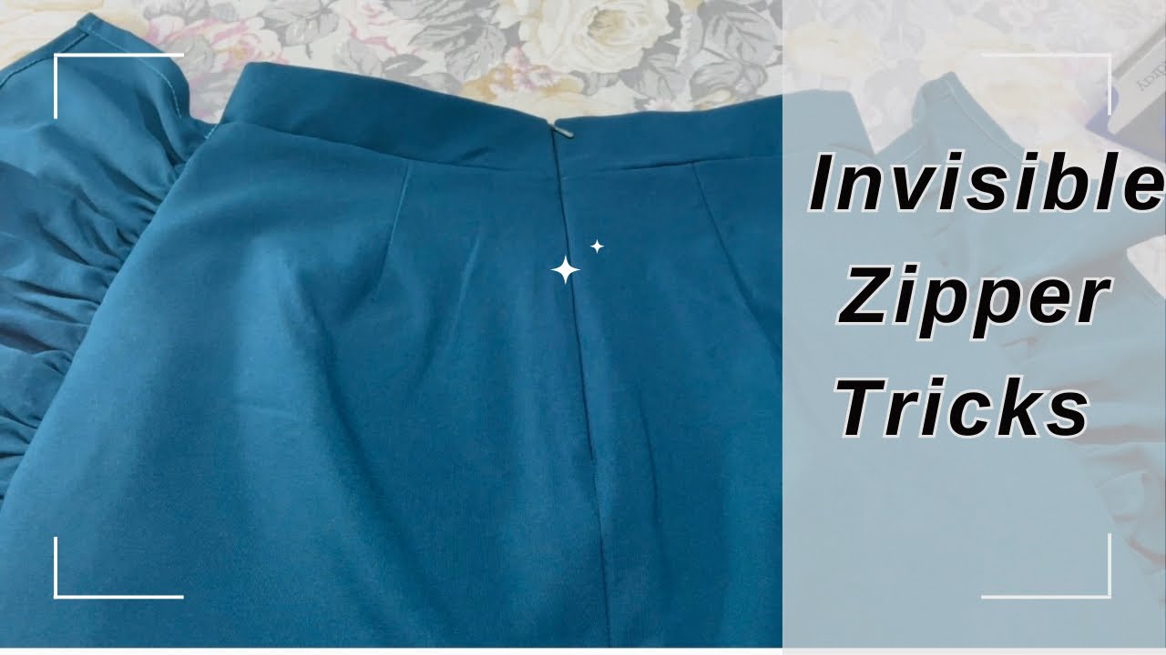 HOW I PERFECTLY SEW MY INVISIBLE ZIPPER - YouTube