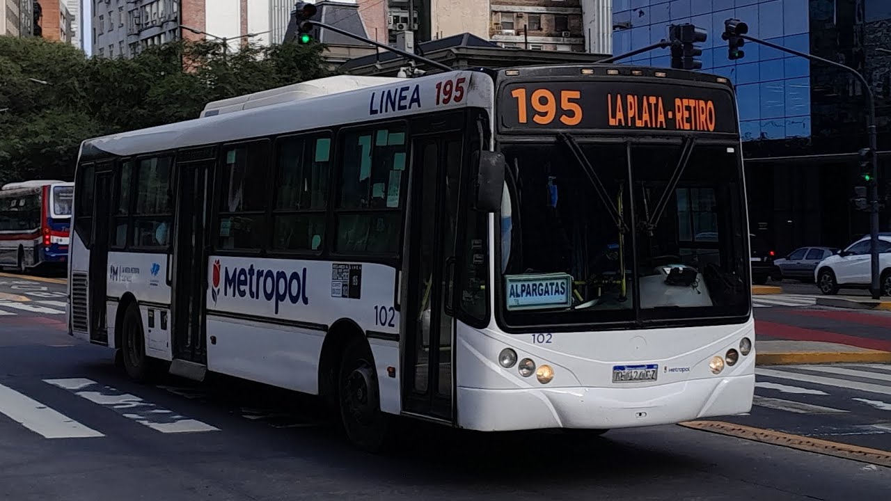 Línea 195 interno 102 Metalpar Iguazú II OH1721L con aire acondicionado ...