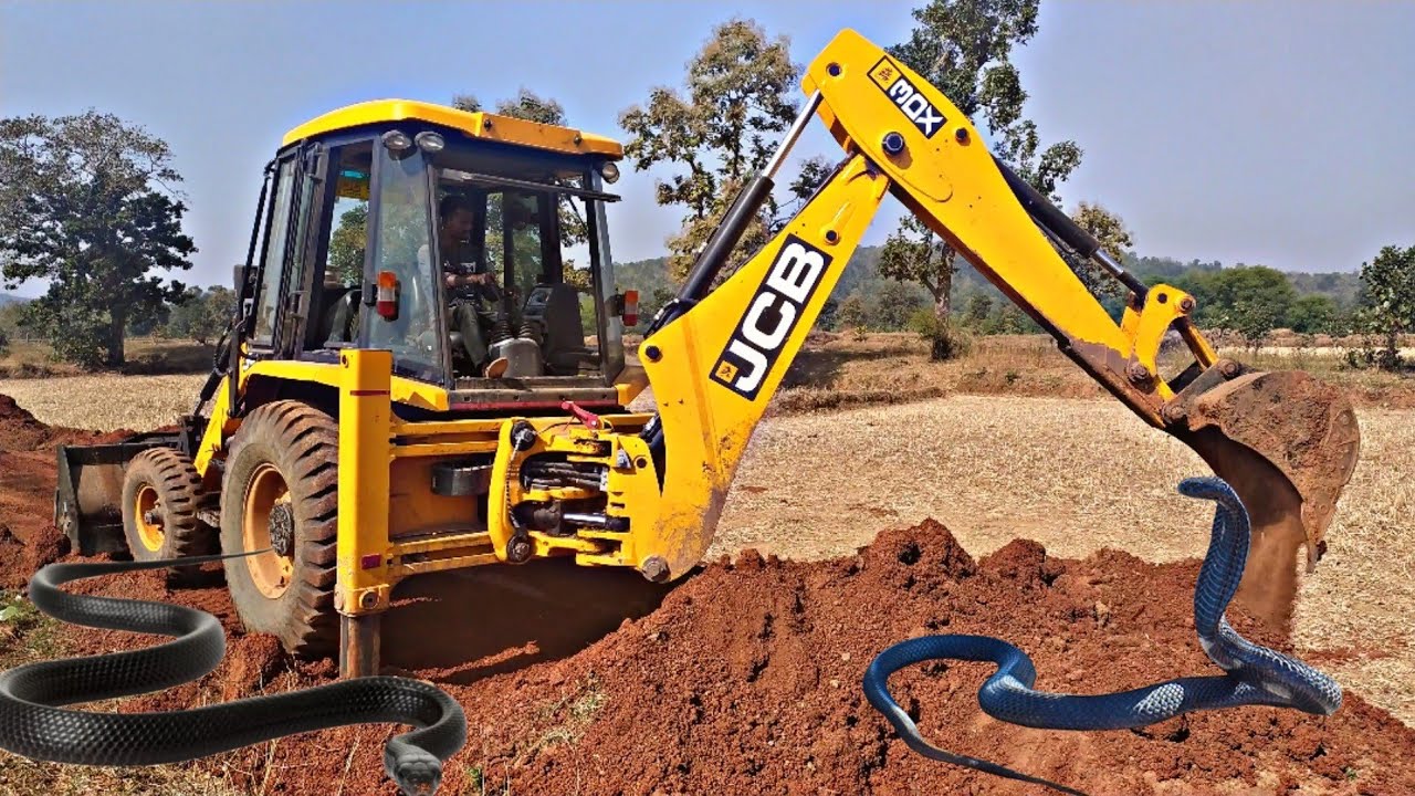 jcb machine working video | jcb videos | jcb dozer drain construction ...