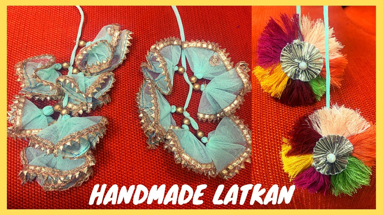 Easy Latkan making tutorial | How to make fabric thread latkan | Maina ...