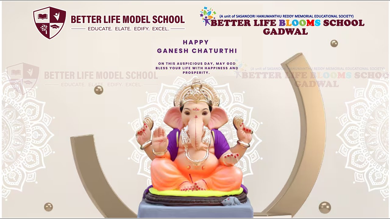 VINAYAKA CHAVITHI 2024 || CELEBRATIONS || BETTER LIFE MODEL SCHOOL ...