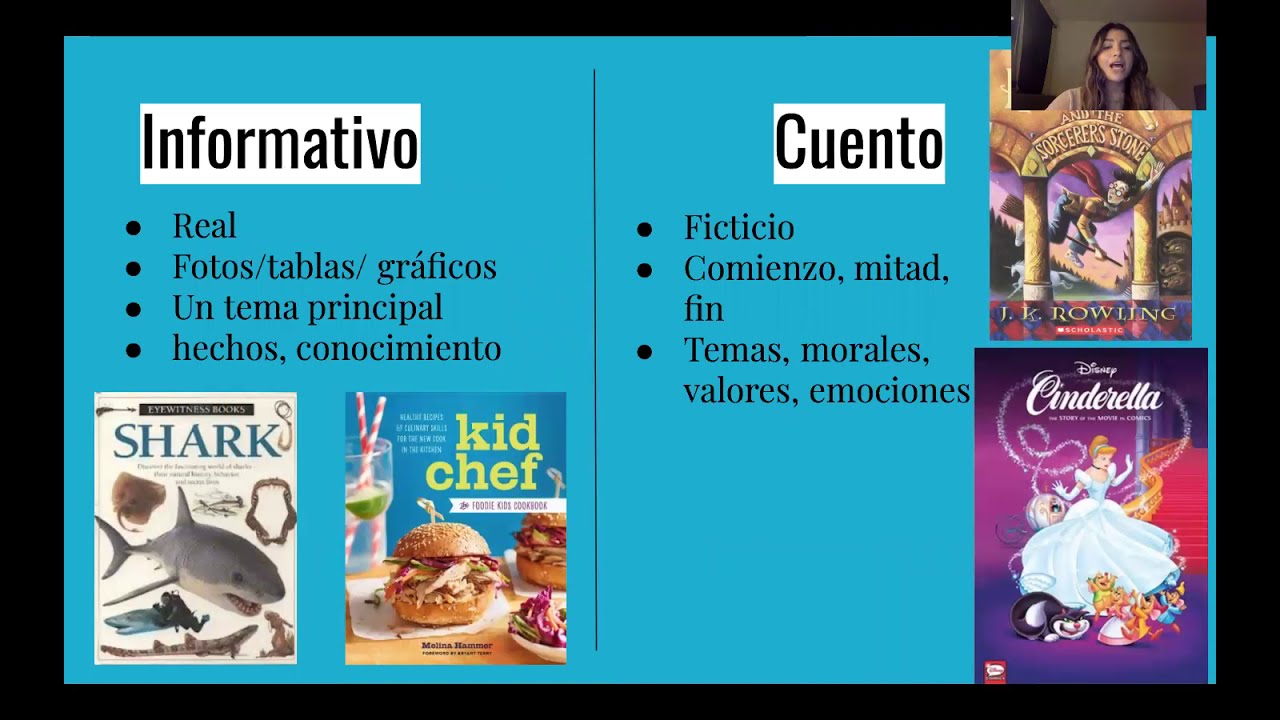1 grado- Tipos de textos: Cuentos vs informativos (Spanish) - YouTube