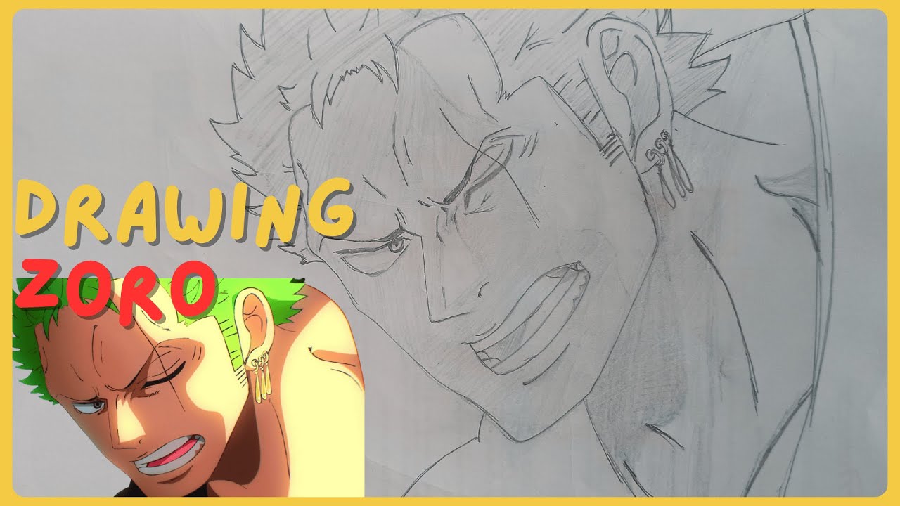 how to draw roronoa zoro one piece step by step easy ,Draw Zoro ,draw ...