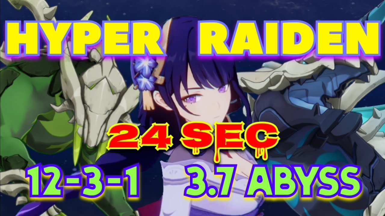Happy Birthday RAIDEN 12-3-1 in 24 Sec (timer starts 09:59) - 3.7 Abyss ...