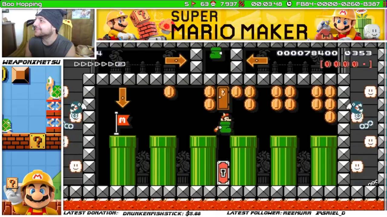 Super Mario Maker - Boo Hopping - Completion - YouTube