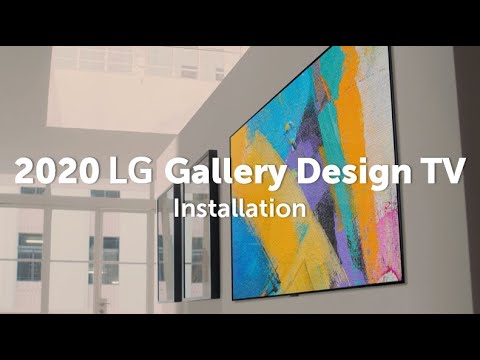LG Gallery Design TV l Unveiling the secret of the flush fit on your wall - Installation film