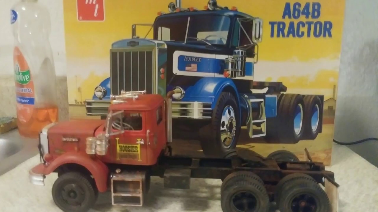 AMT AUTOCAR A64-B SEMI TRACTOR BUILD COMPLETE!! - YouTube