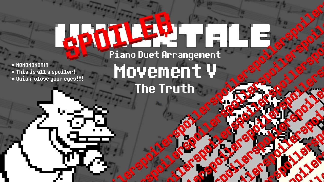 Undertale - Tales of the Underground, Movement V (Piano Duet) - YouTube