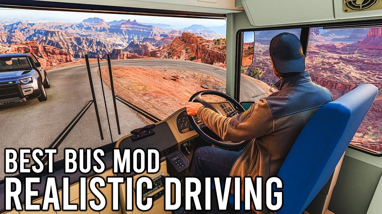 BeamNG, Most Realistic BUS Mod, Realistic Driving, T300RS, Steering ...
