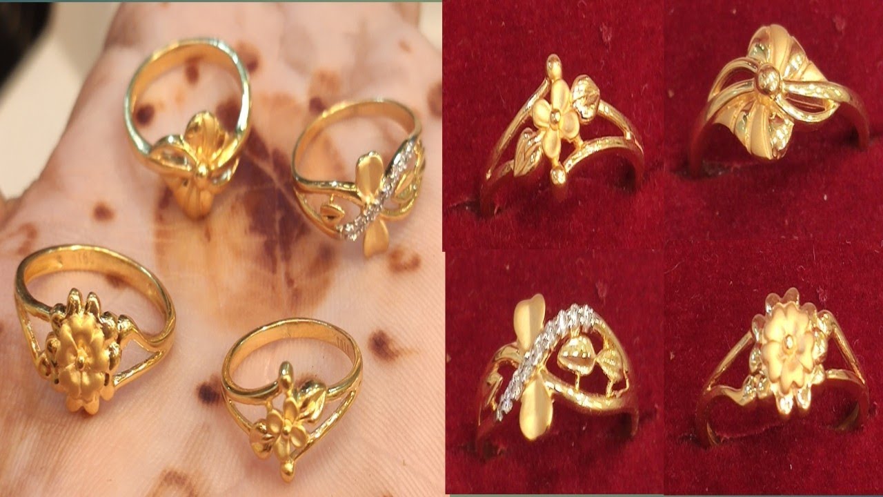 New Fancy 22k Gold ladies Ring Design with weight and price2025 ...