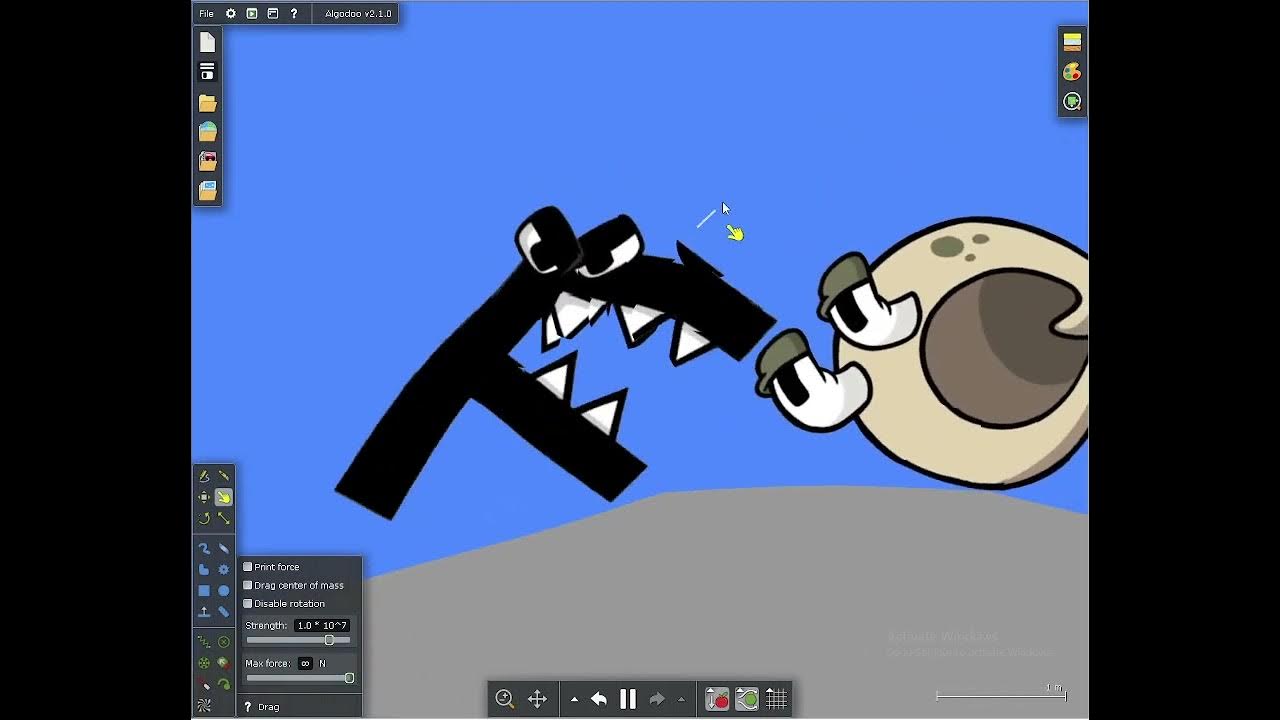 Algodoo Alphabet Lore 1 Part 1 - YouTube
