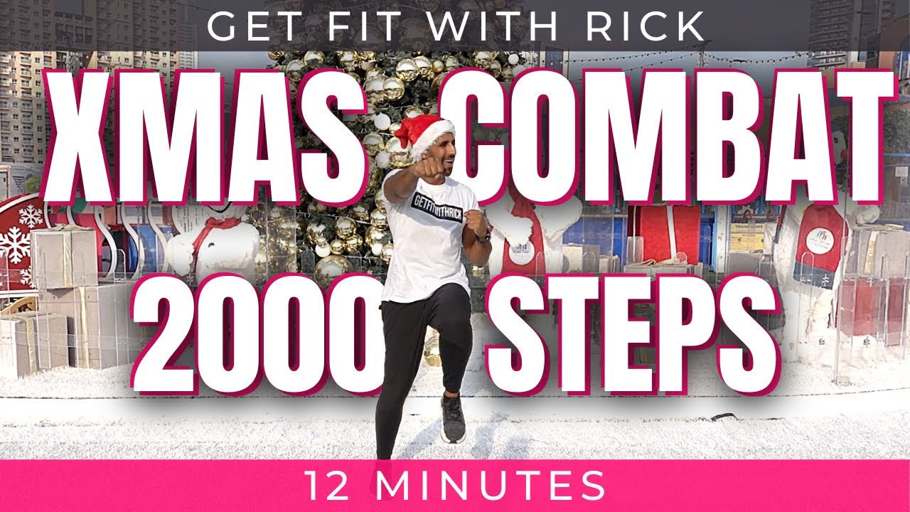 Christmas Combat Walking Workout | 2000 steps | Family friendly workout ...