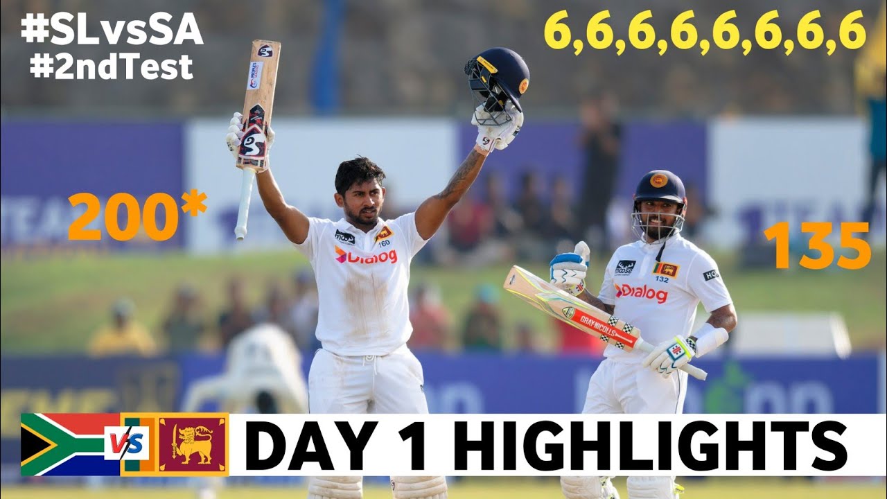 Sri Lanka vs South Africa 2nd Test Day 1 Full Match Highlights 2024 ...