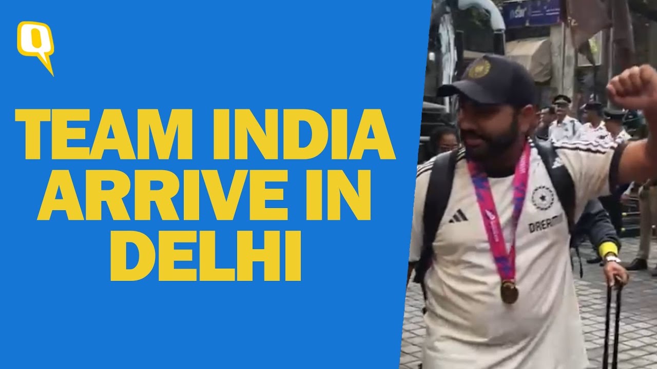 Team India Arrive in Delhi After T20 World Cup Win, Rohit Sharma & Co ...