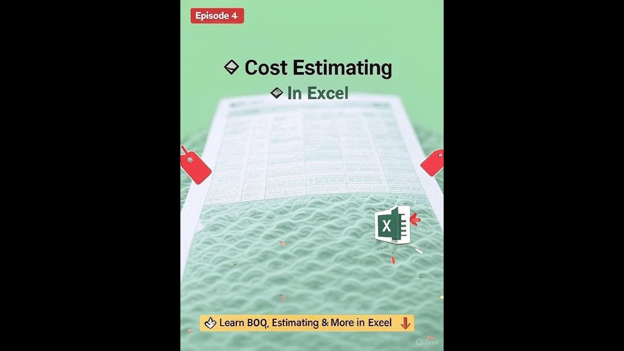 Cost Estimating in Excel – From Quantities to Markups - YouTube