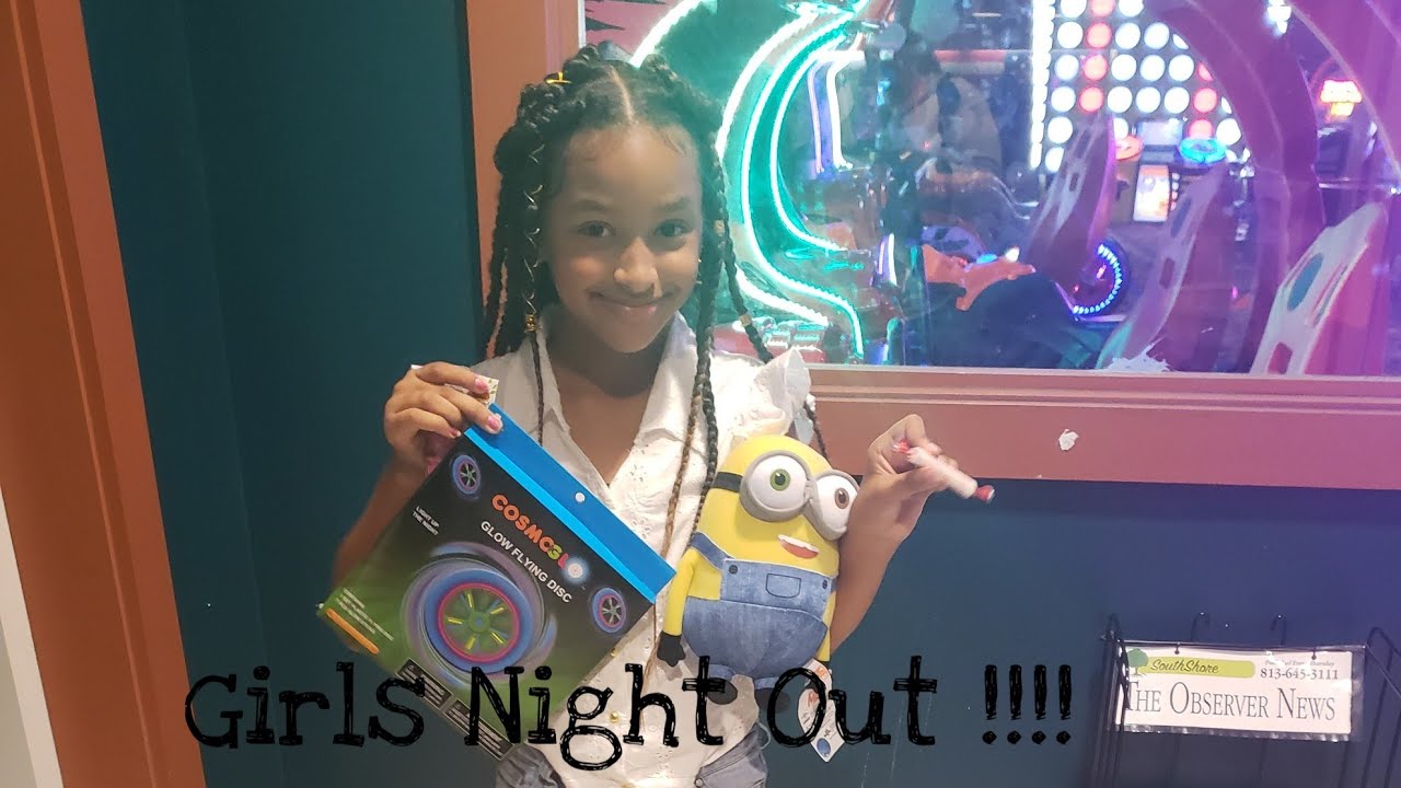 Girls night out! Arcade fun. - YouTube