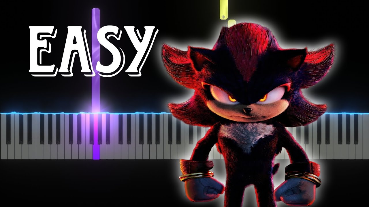 Sonic The Hedgehog 3 - Neon (One OK Rock) Easy Piano Tutorial - YouTube