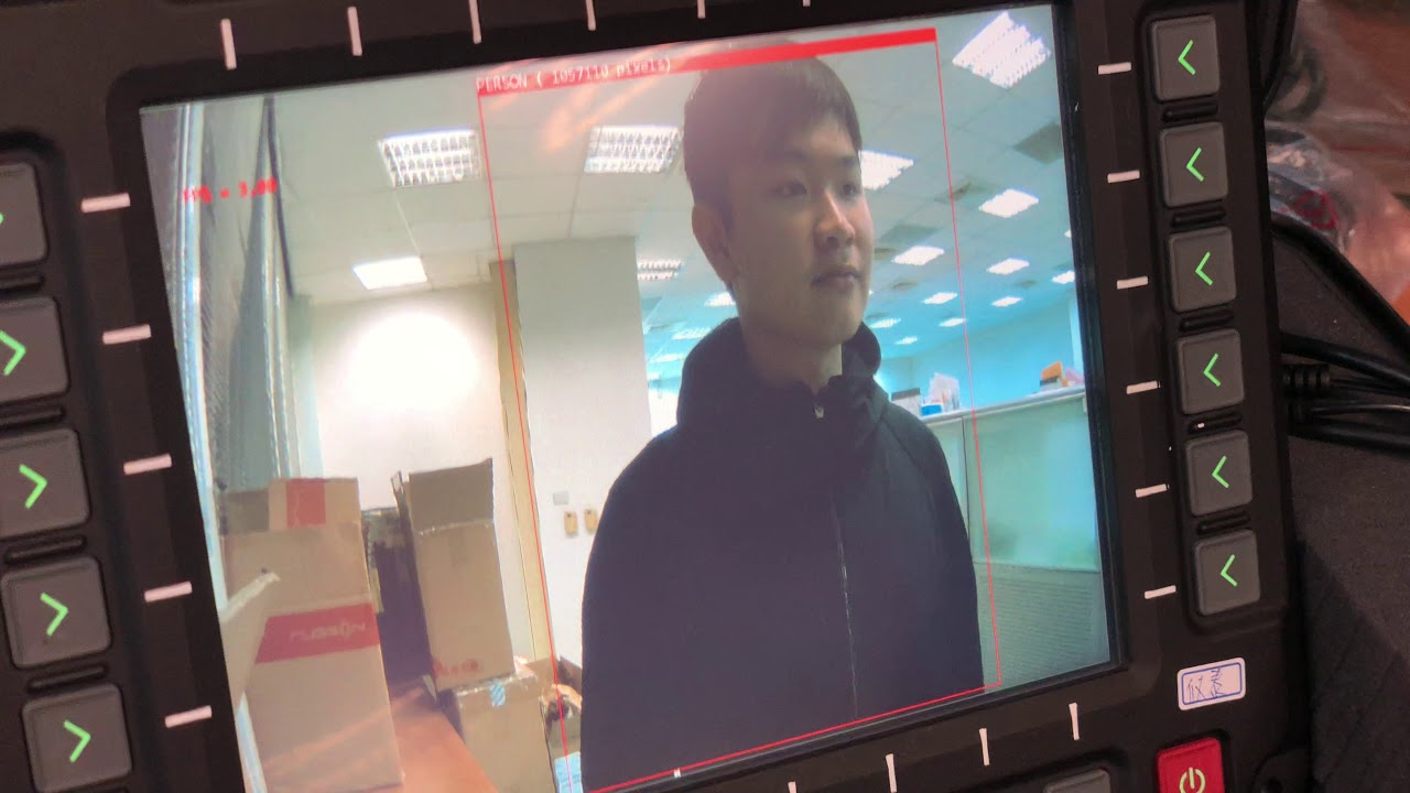 People detection with safe distance range set up - YouTube