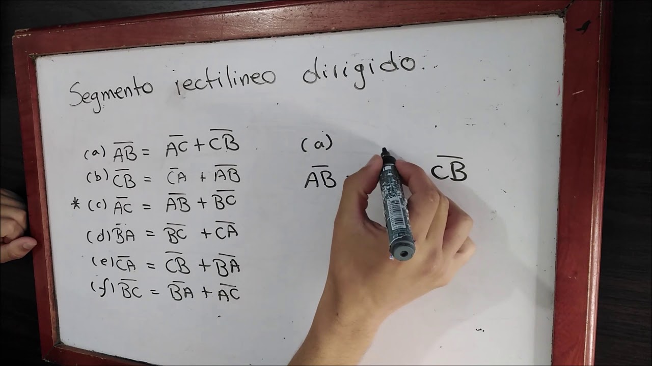 Segmento rectilíneo dirigido - YouTube