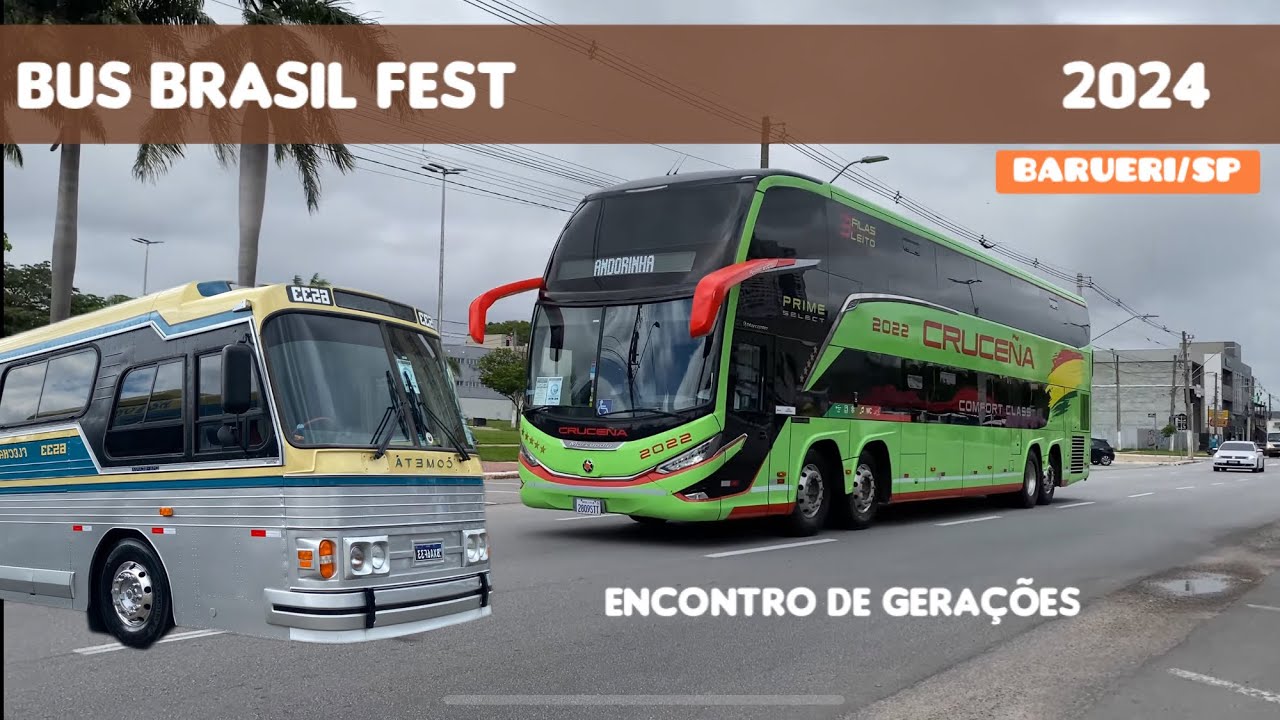 ONIBUS DIVERSOS BUS BRASIL FEST 2024 - YouTube