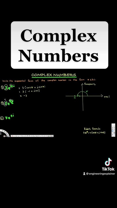 Ex: Convert a Complex Number in Exponential Form to Cartesian Form ...