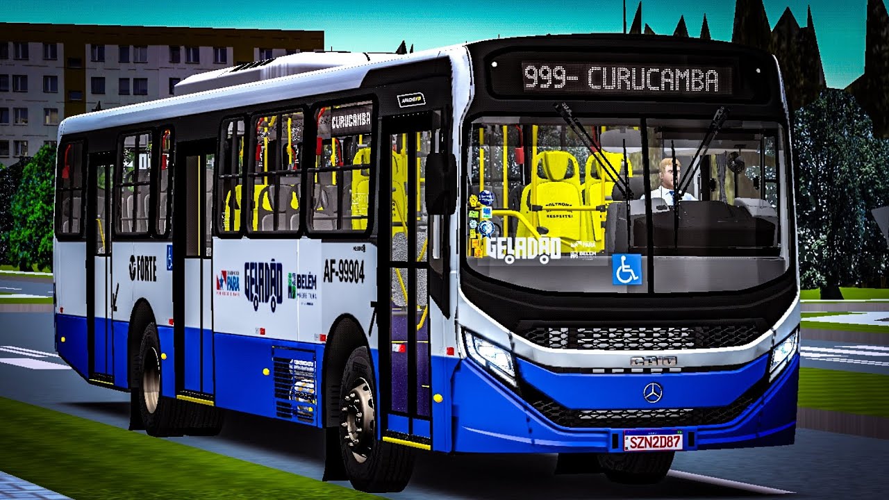 🔵[Proton Bus Simulator] Caio Apache Vip V Mercedes-Benz OF-1721L • Mapa ...