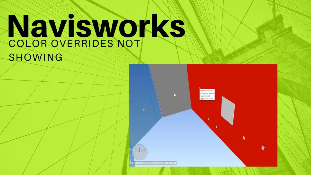 Navisworks | Color Overrides Not Showing | Coordination - YouTube