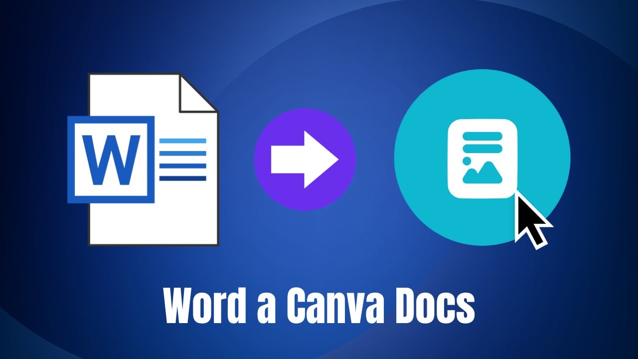 Cómo importar un documento de Word a Canva Docs - YouTube