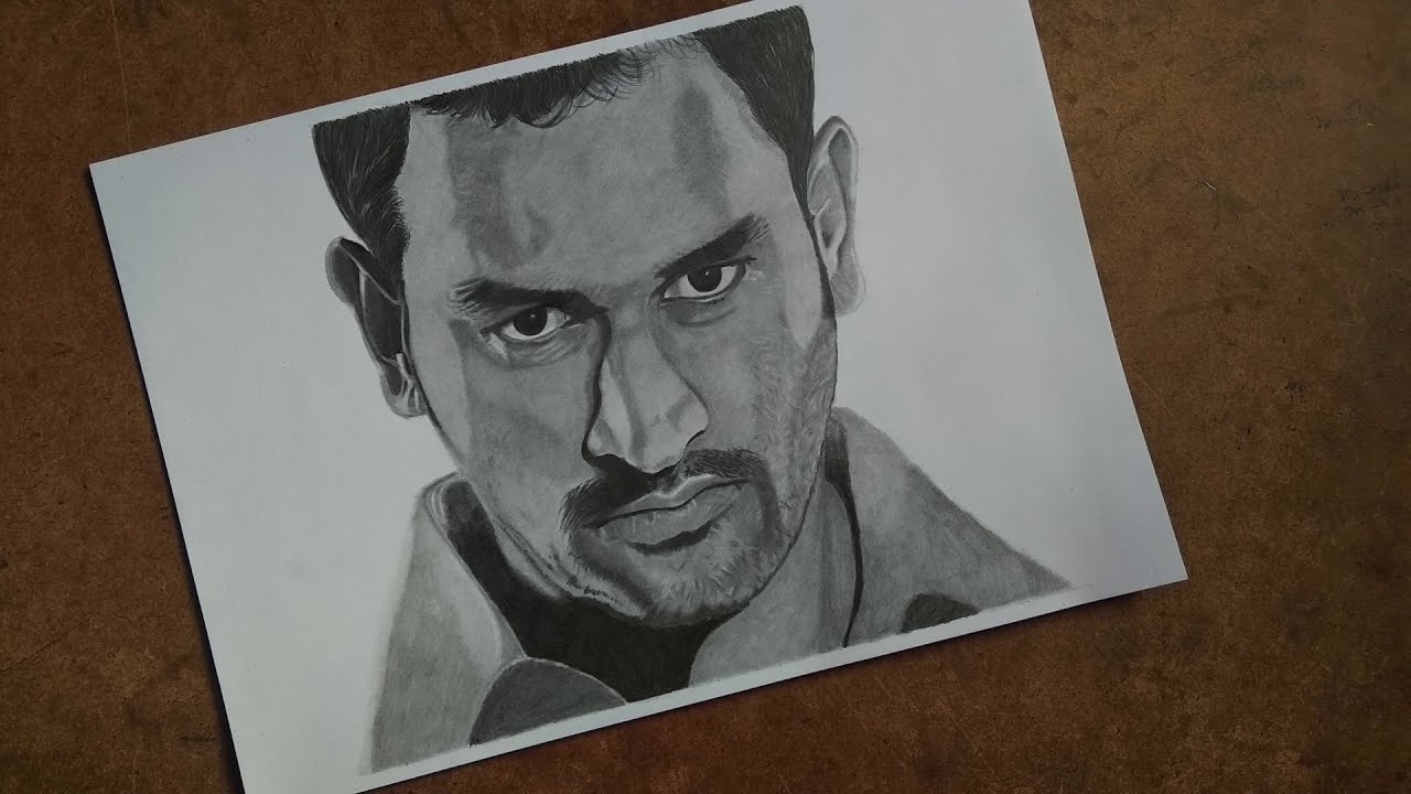 MS Dhoni drawing | MS Dhoni sketch | drawing dhoni | dhoni drawing ...