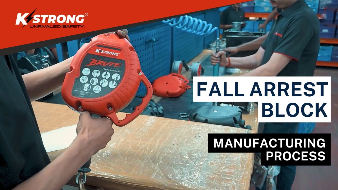 Fall Arrest Block Manufacturing Process | KStrong Asia - YouTube