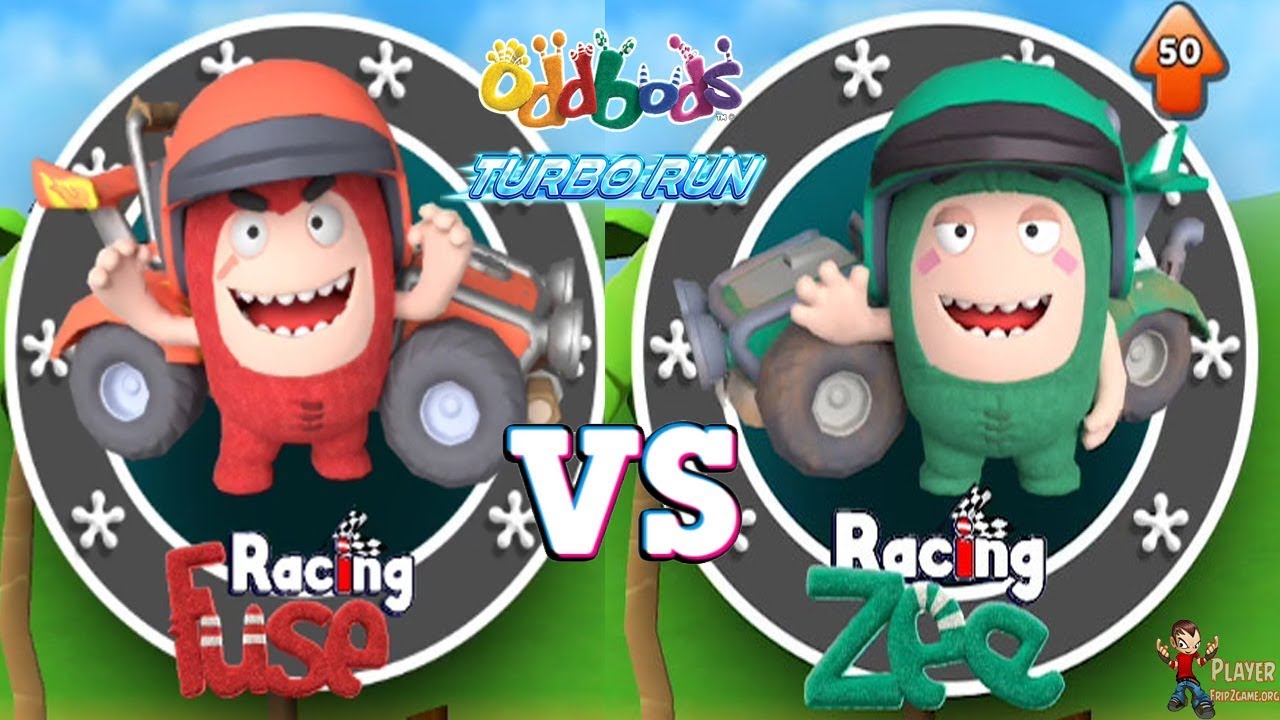 Oddbods Turbo Run - Racing Zee VS Racing Fuse Gameplay Walkthrough ...