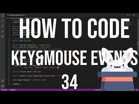 how to code racket - 34 key and mouse events - YouTube