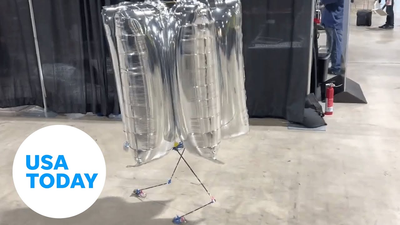 Walking balloon robot steals the show at California tech event | USA ...