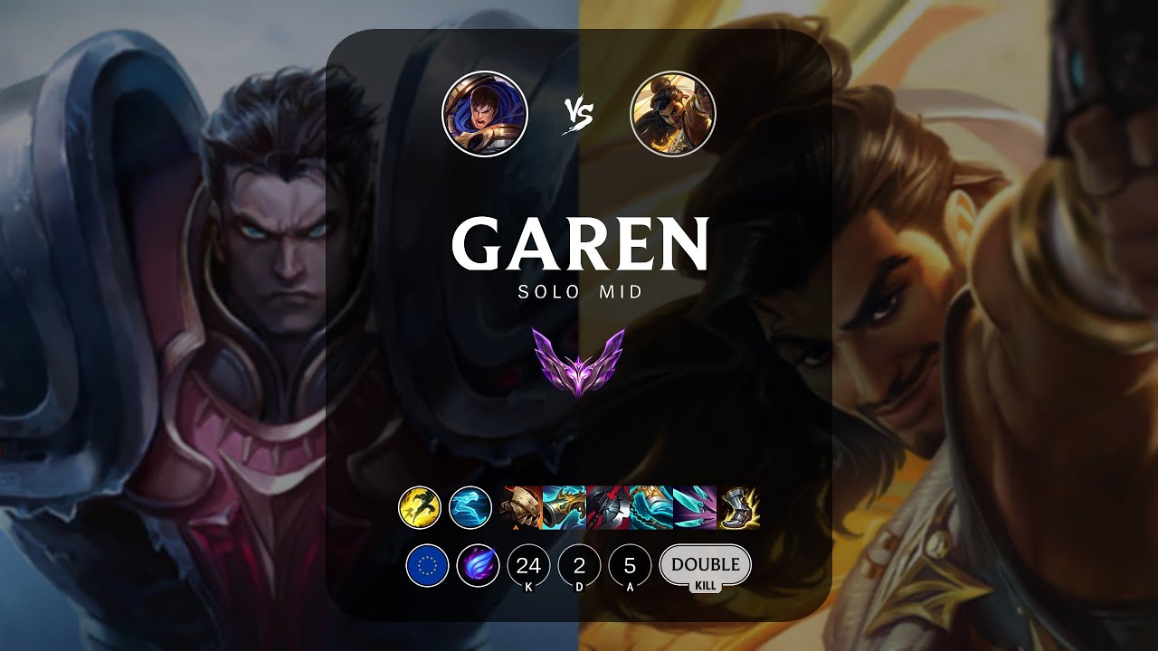 Garen Mid vs Akshan - EUW Master Patch 13.1 - YouTube