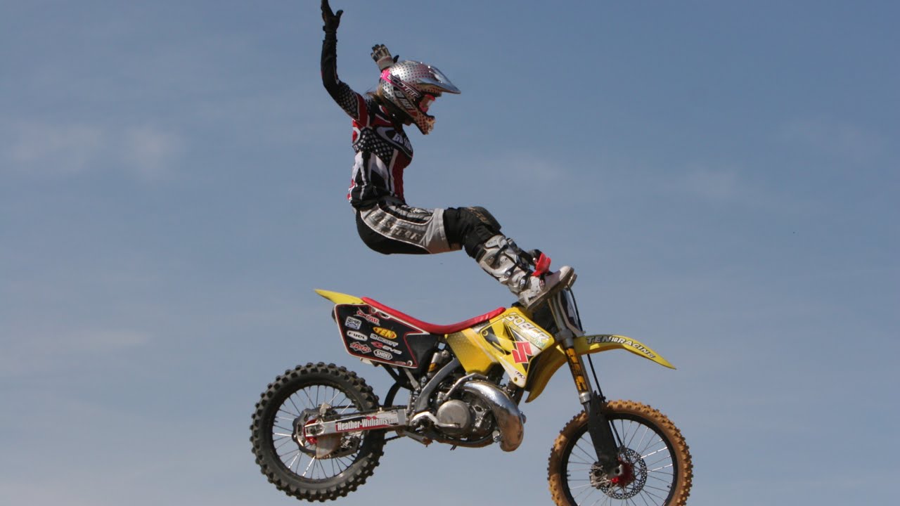 Girls MX Motocross FMX practice track Heather Williams - YouTube