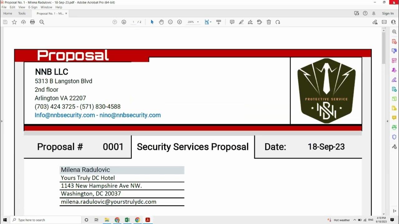Automate Proposal & Invoice in Excel - YouTube