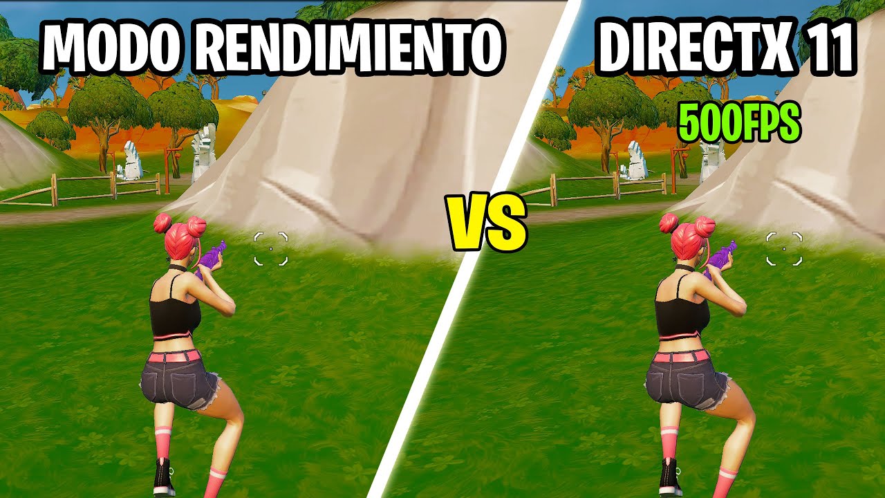 MODO RENDIMIENTO VS DIRECTX 11 fortnite battle royale NUEVO CAPITULO ...