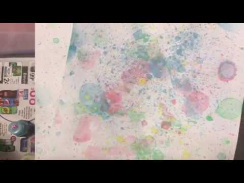 Dyed paper tutorial with colored bubbles - Friday funday ...