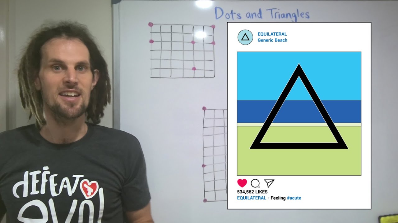 Dots and Triangles geometry puzzle - YouTube