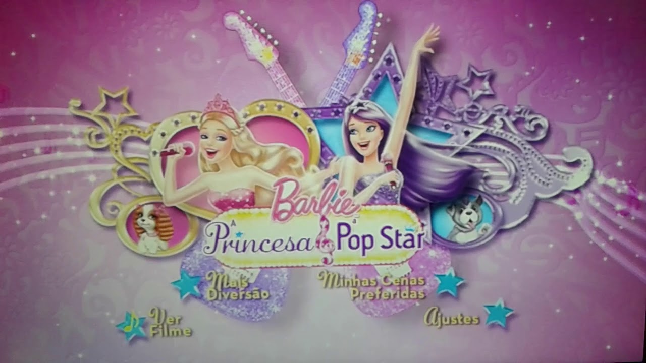 Menu do DVD da Barbie a princesa EA Pop Star - YouTube