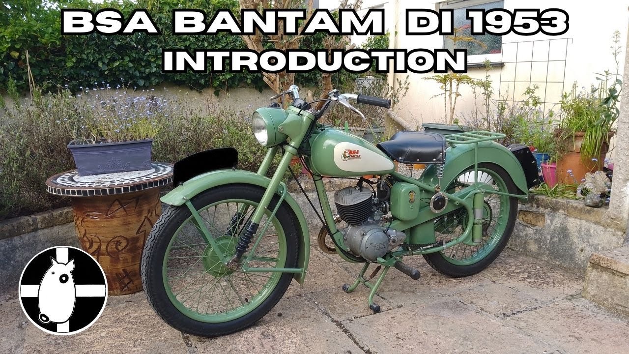 BSA Bantam D1 1953 Introduction and ride Cornwall England - YouTube