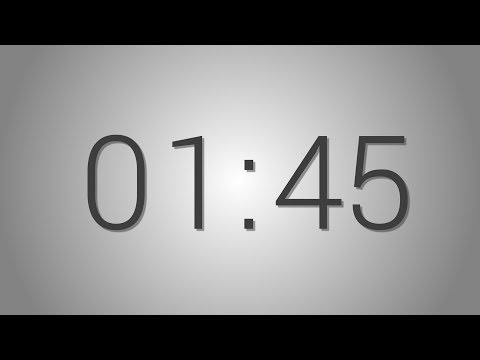 1 Minutes 45 seconds countdown Timer - Beep at the end | Simple Timer (one min forty-five sec)