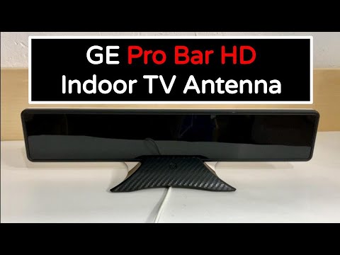 GE Pro Bar HD Indoor TV Antenna Installation and Review - YouTube