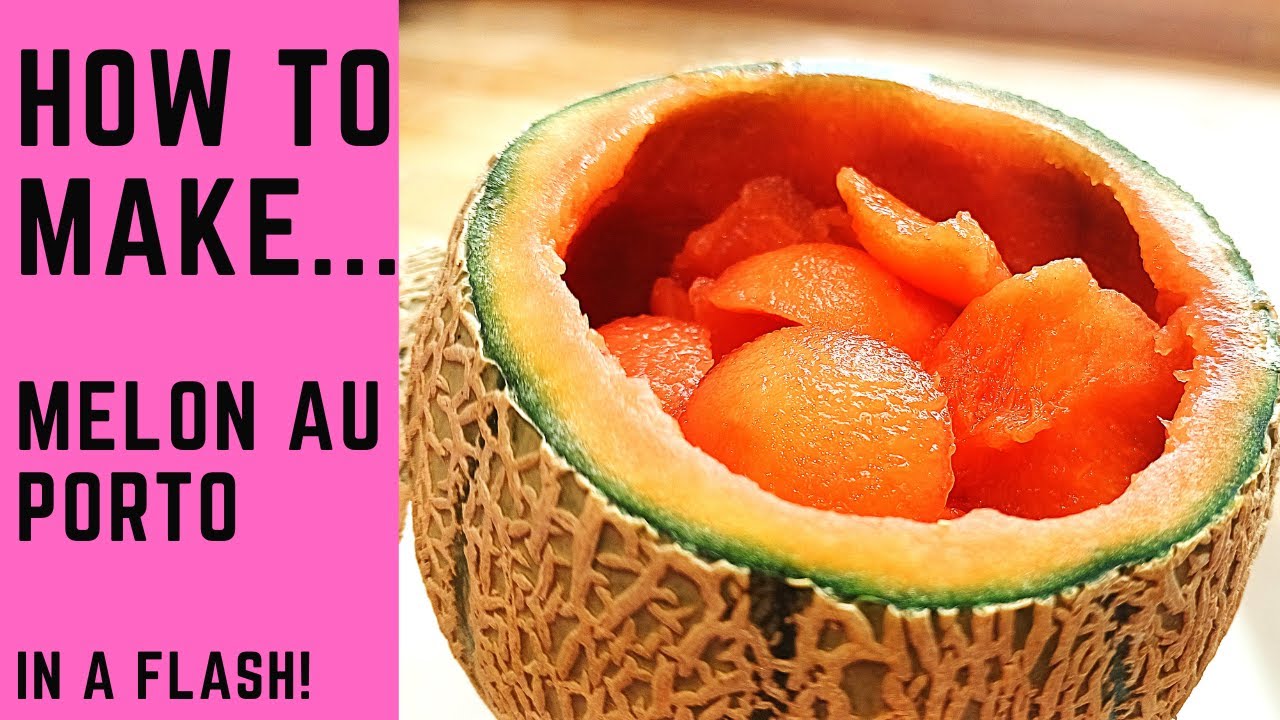 Super-quick and easy MELON WITH PORT WINE. A delicious starter or ...