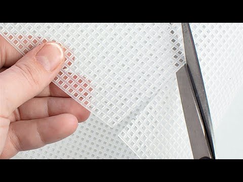 #short ,how to cut plastic canvas in different size /plastic canvas ...