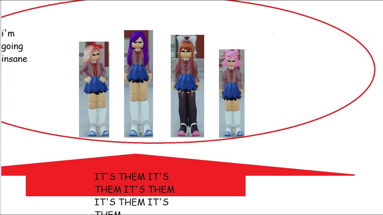 ddlc characters in rhs (AVATAR CODES IN THE DESCRIPTION) - YouTube