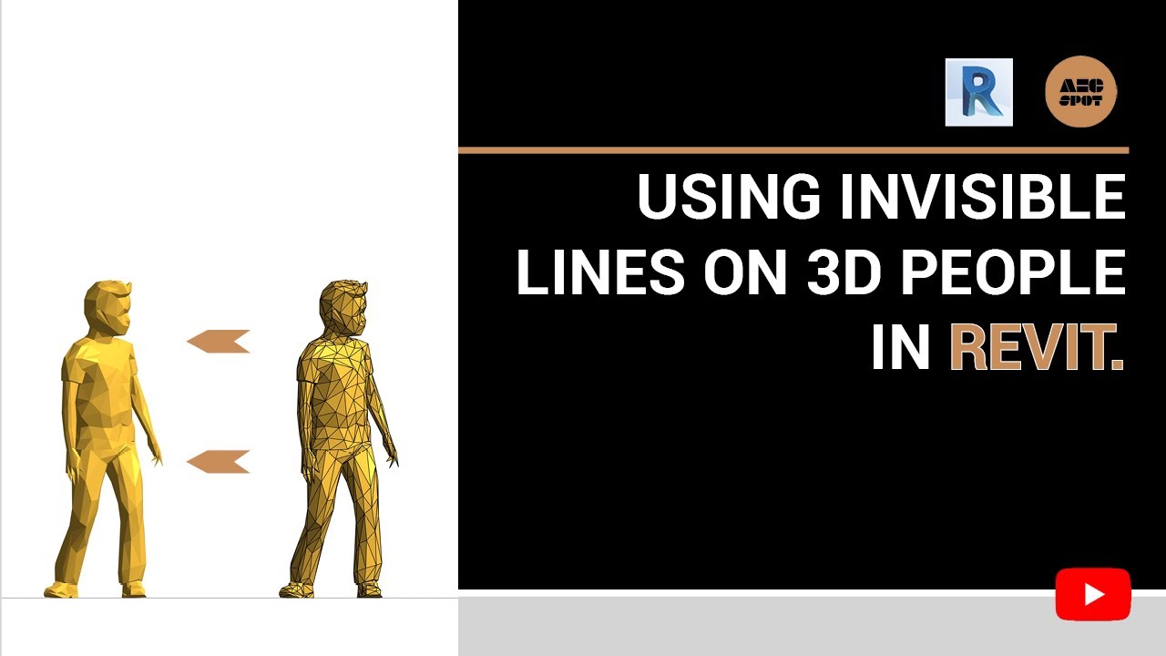 Apply Invisible Lines to 3D models in Revit - YouTube