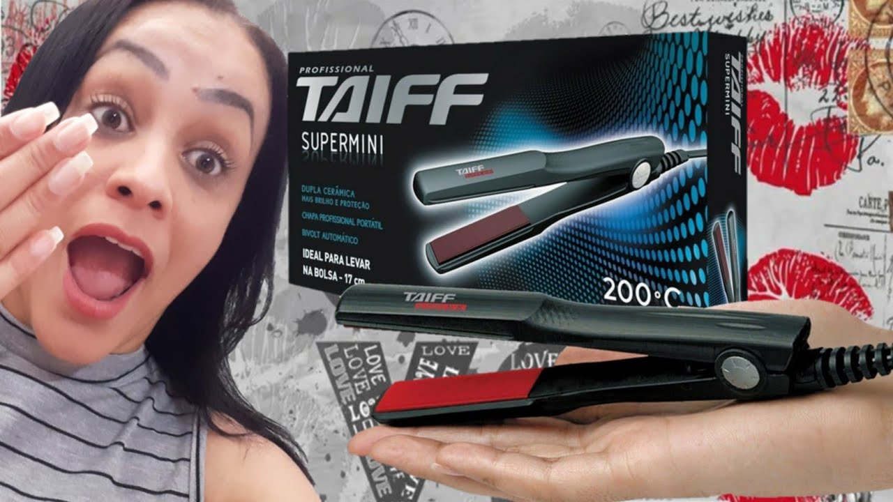 Testei a Chapinha Super Mini da Taiff. Será que alisa mesmo?? - YouTube