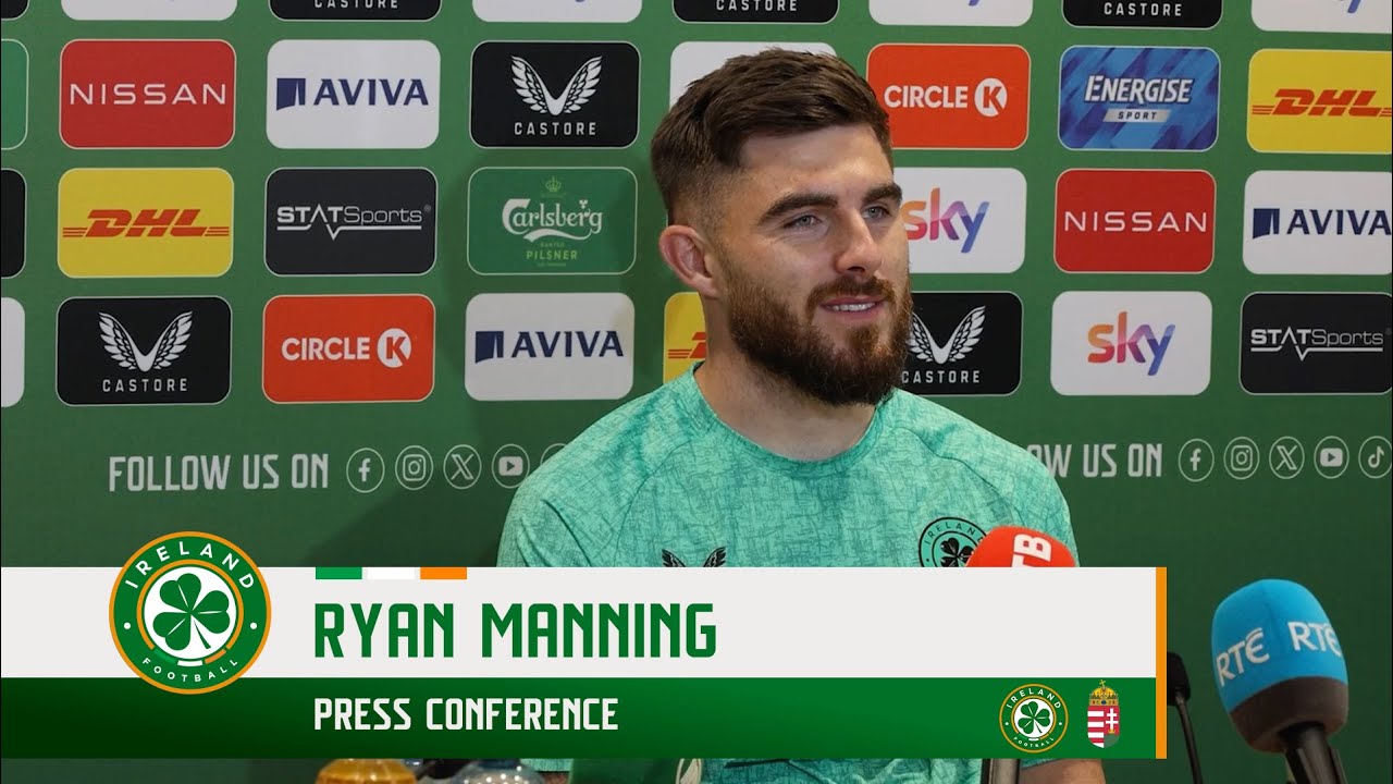 PRESS CONFERENCE | Ryan Manning | Ireland v Hungary - YouTube